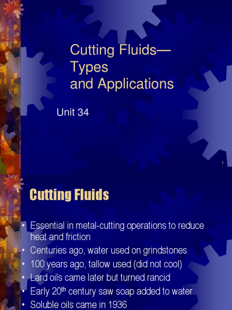 Cutting Fluids | PDF