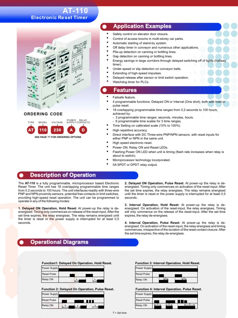 Relé Temp Rhomberg AT110 | PDF | Relay | Switch