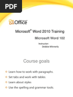 Tutorial For MS Word | PDF | Computer Keyboard | Microsoft Word