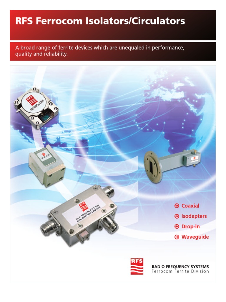 RFS Ferrocom Catalog | PDF | Coaxial Cable | Electrical Connector