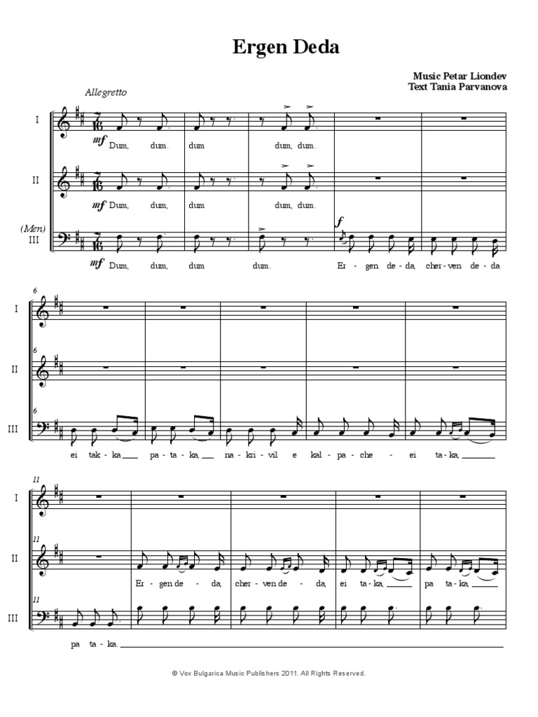 Petar Liondev-Ergen Deda Sample | PDF