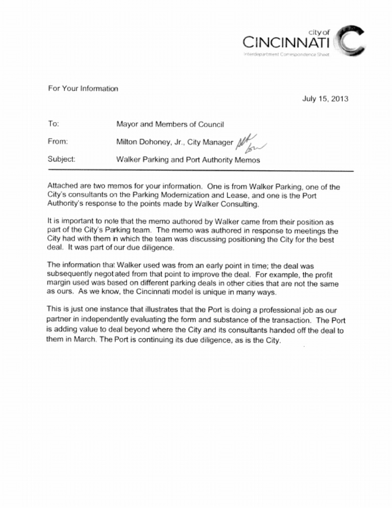 Parking Memo | PDF | Revenue | Gross Margin