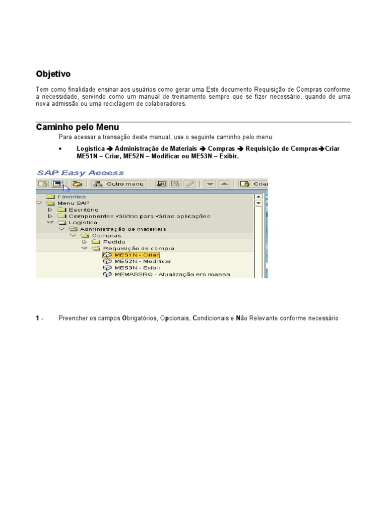 Me51n, Me52n e Me53n Reqcomp | PDF