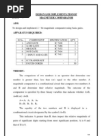 2 Bit Magnitude Comparator (Boolean Theorem) | PDF | Digital Electronics | Logic Gate