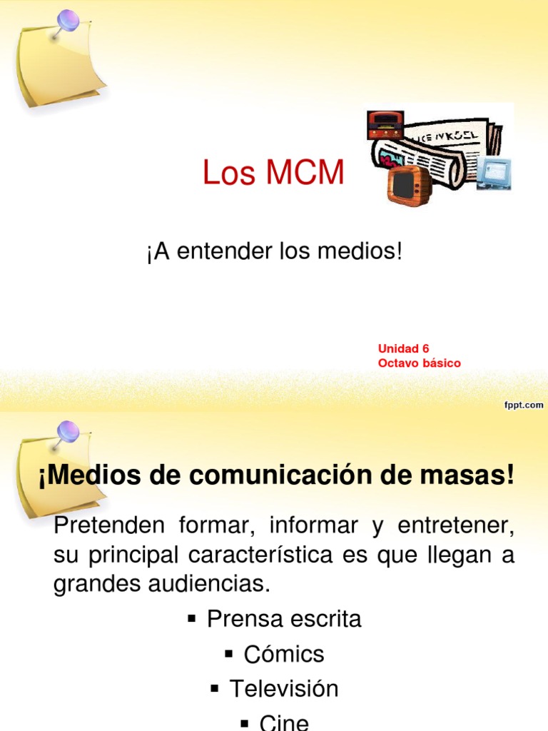 los medios de comunicación de masas-octavo básico.ppt | Medios de comunicación) | Publicación