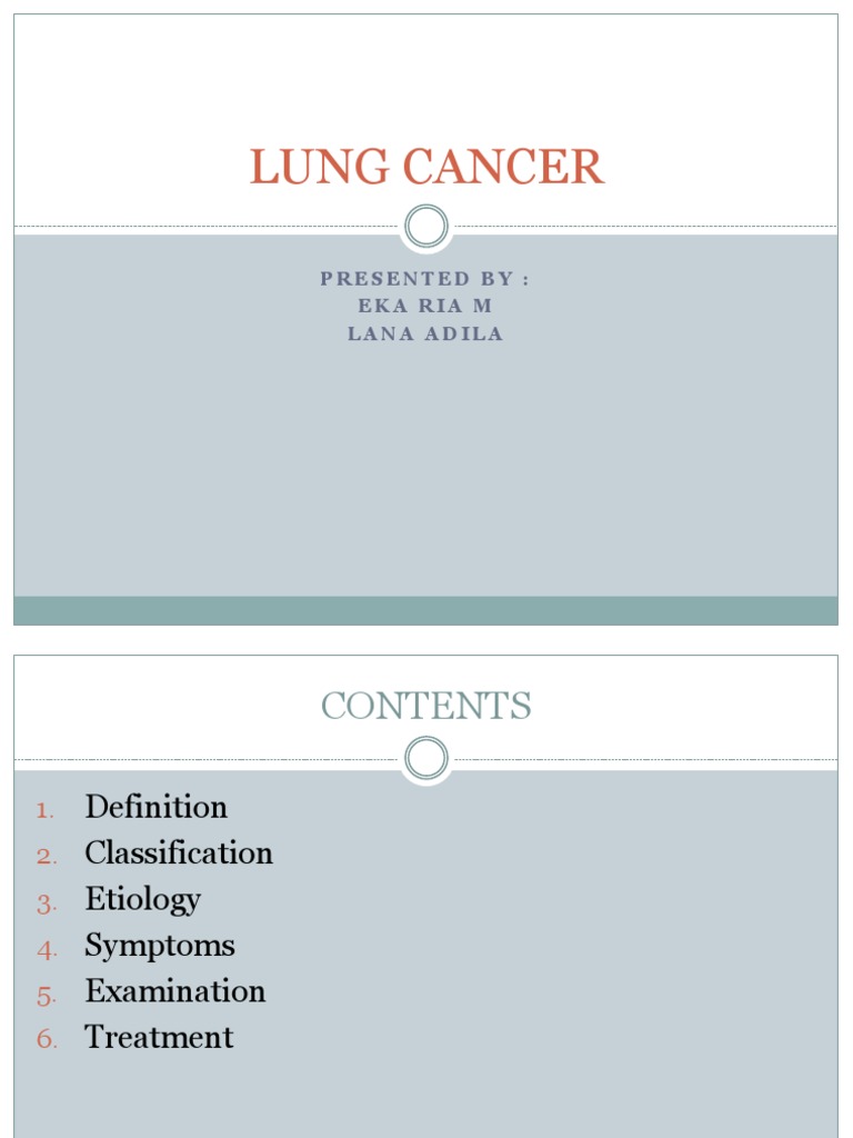 Lung Cancer | Download Free PDF | Lung Cancer | Cancer