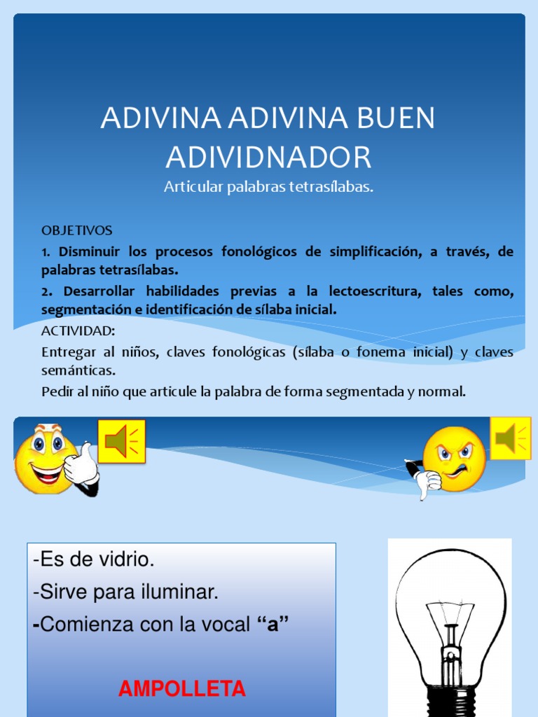 Actividades con Palabras Tetrasílabas | PDF