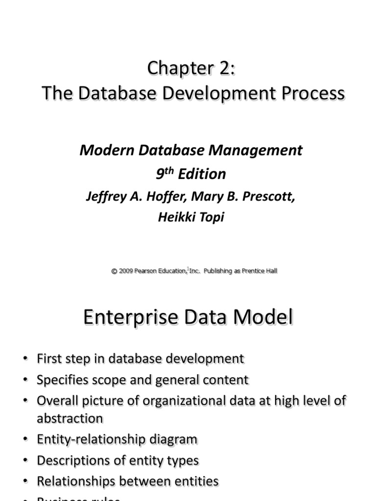 Chapter 2 Database Development Process | Databases | Conceptual Model