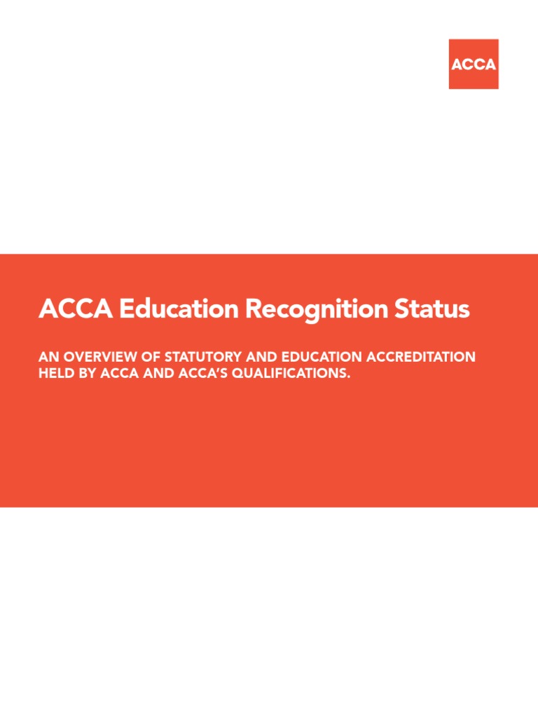 ACCA Accreditation Status | PDF | Professional Certification ...