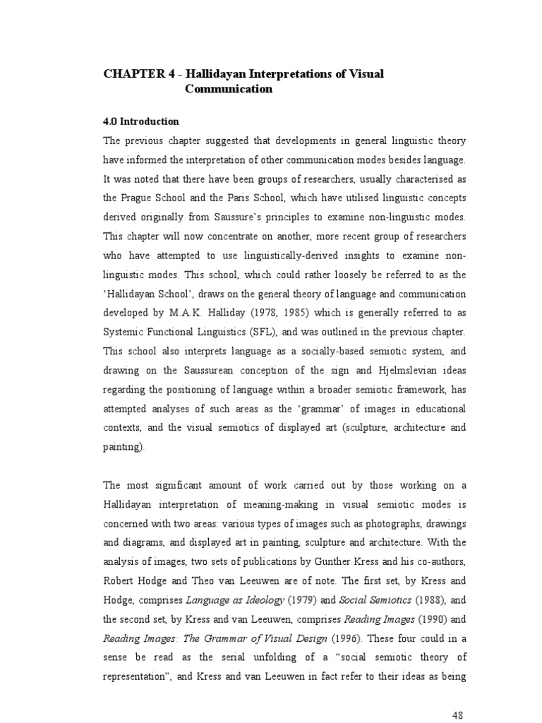 Hallidayan Visual Communication Analysis | PDF | Semiotics | Linguistics