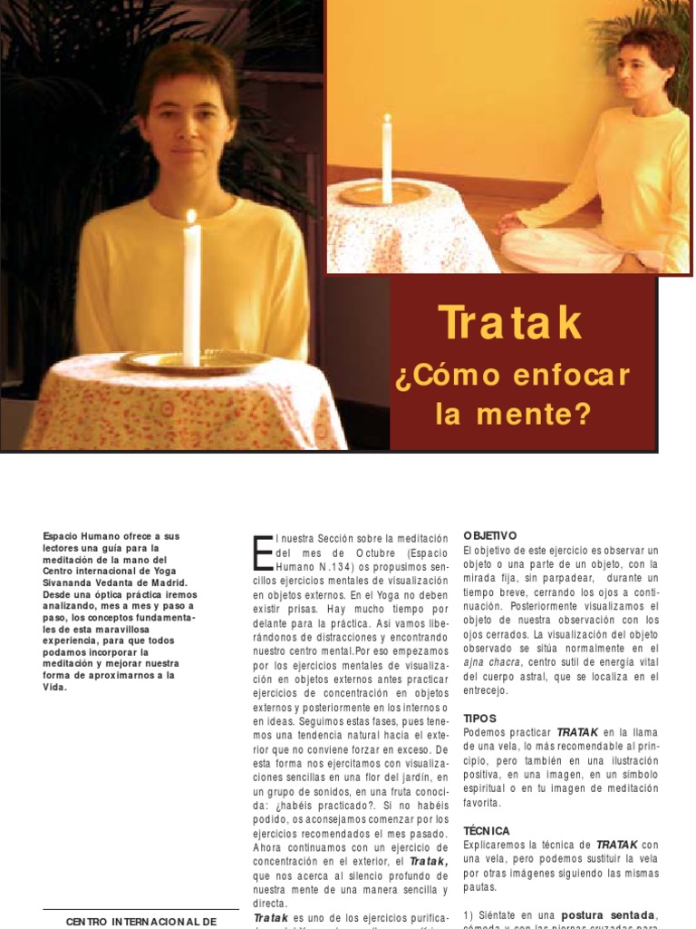 Ejercicio de Tratak para la Meditación | PDF | Meditación | Yoga