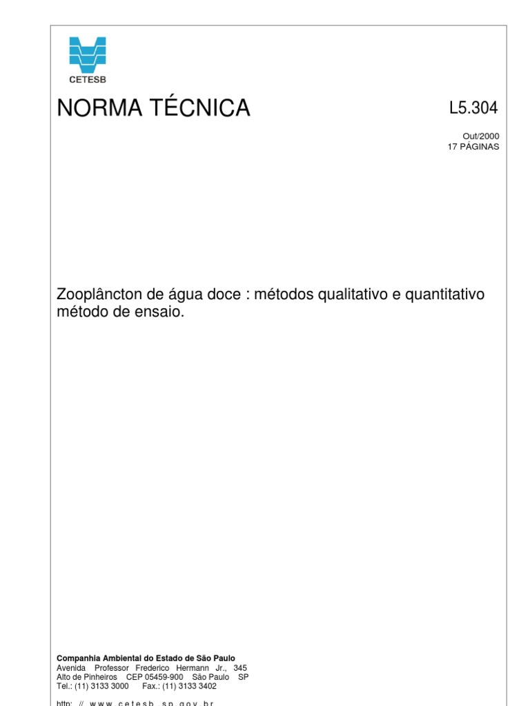 Guia De Identificacao Do Zooplancton De Agua Doce