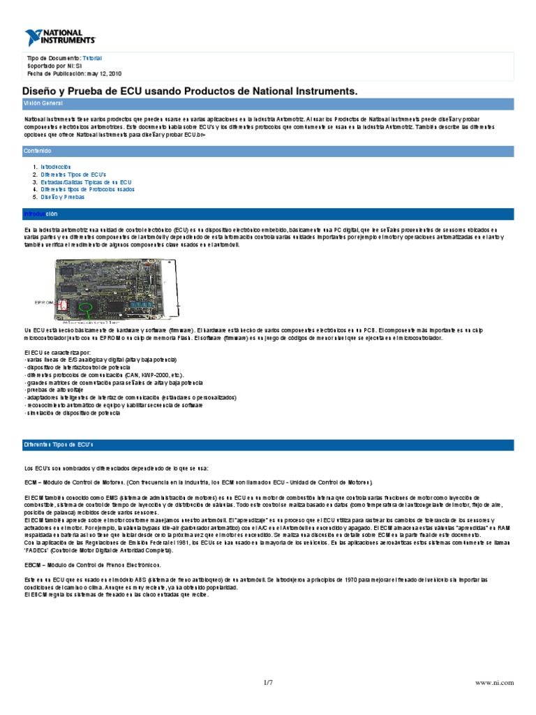 Tutorial - ECU Automotriz | Descargar gratis PDF | Software | Simulación