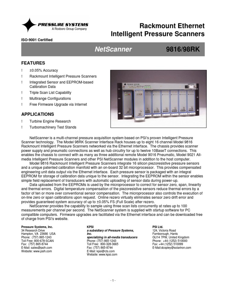 9816 RK | PDF | Image Scanner | Sensor