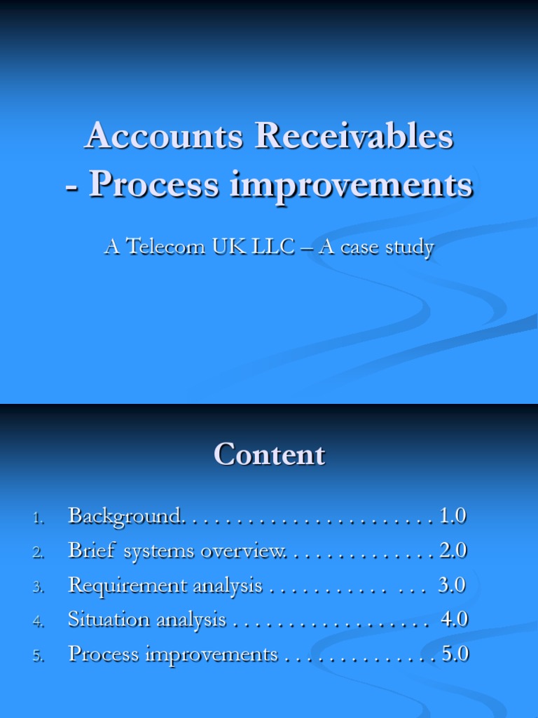 Accounts Receivables Process - Telecom Co. | PDF | Invoice | Provisioning