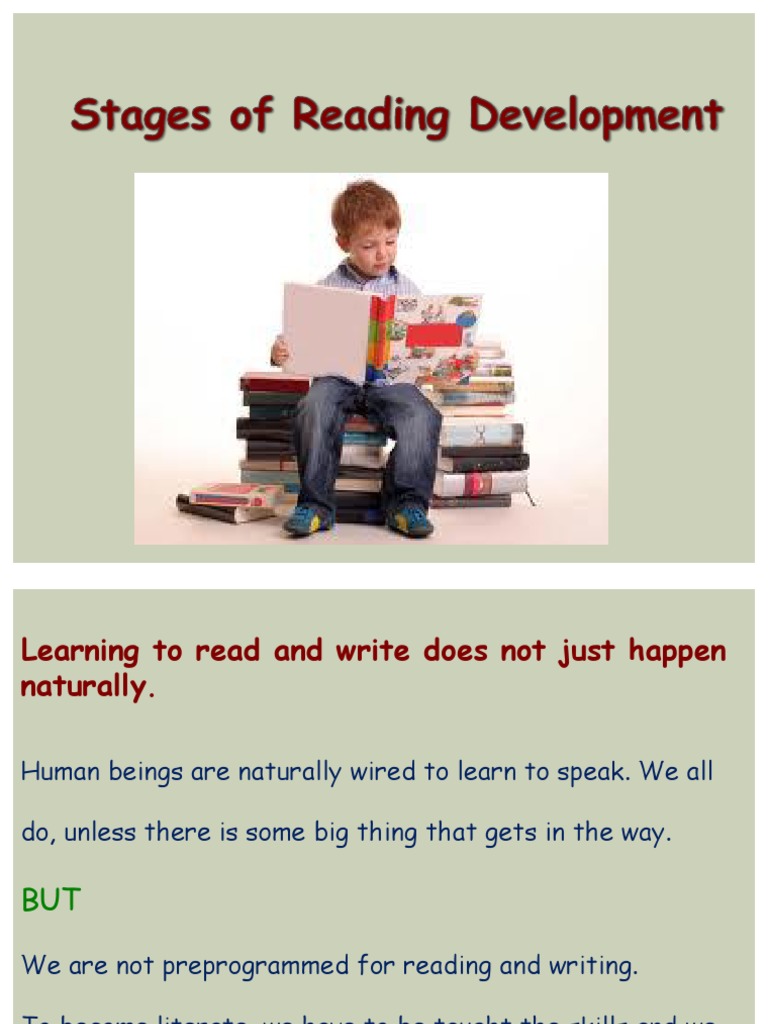 Stages of Reading Development | PDF | Vocabulary | Reading (Process)