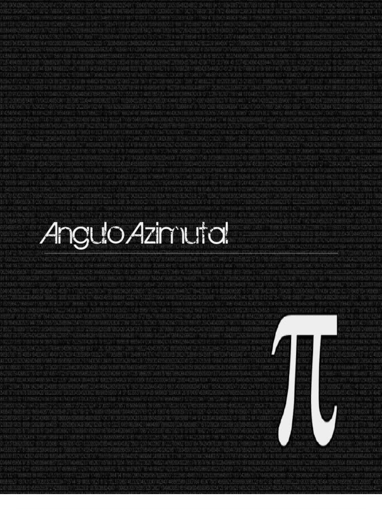Angulo Azimutal | PDF | Azimut | Rotación