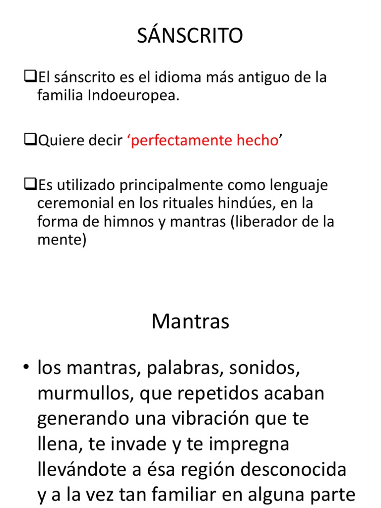 SÁNSCRITO | Objeto (Gramática) | Palabra