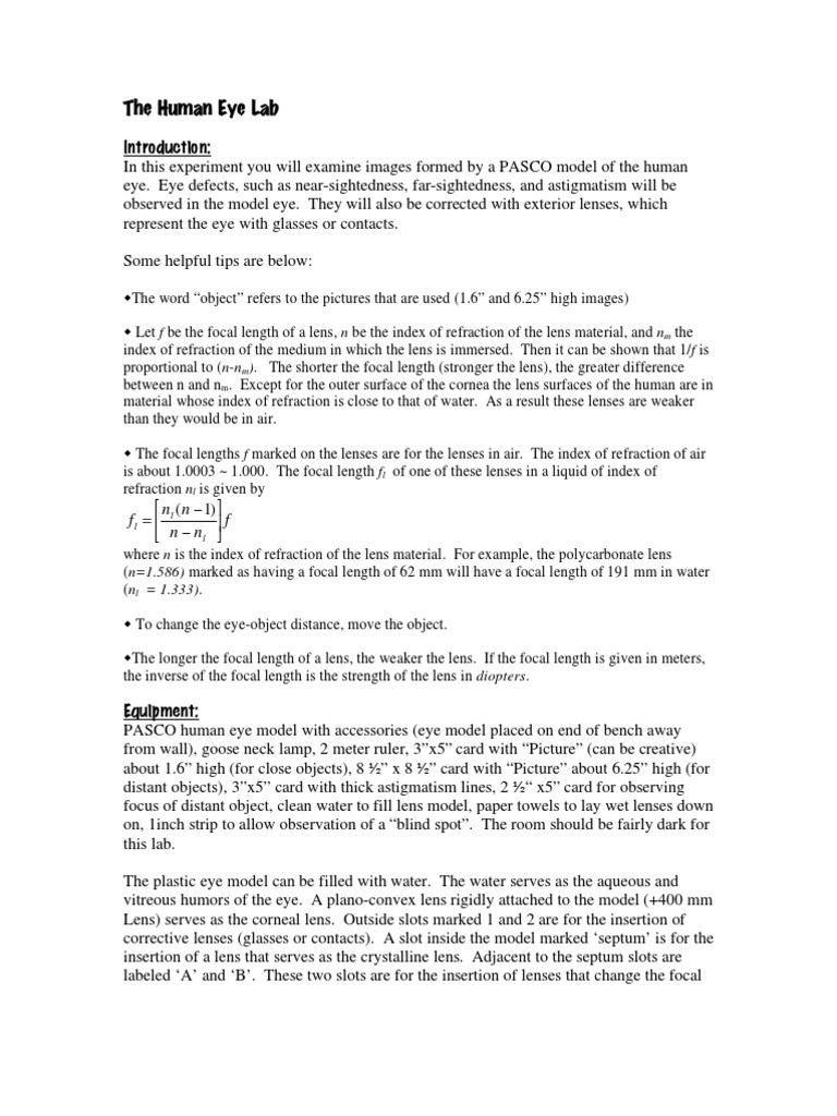 Human Eye | PDF | Human Eye | Eye