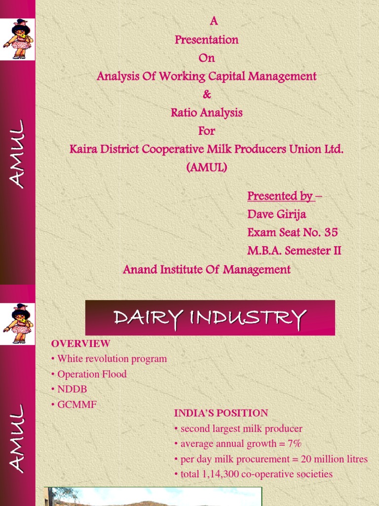 Amul | PDF | Working Capital | Leverage (Finance)