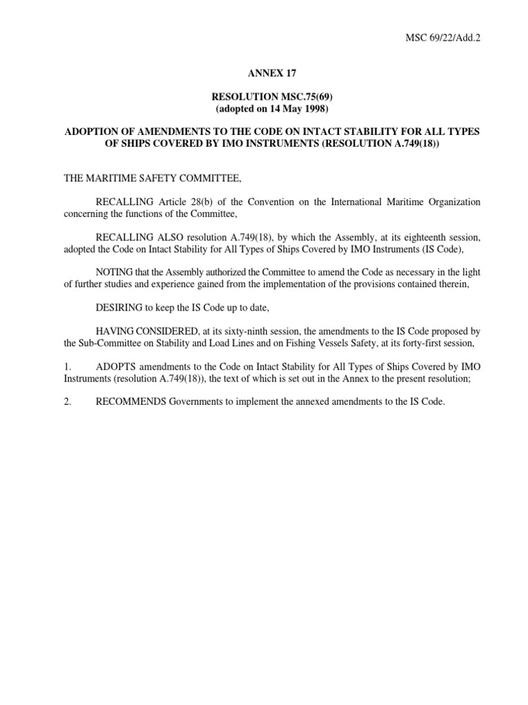 FSM Calculation | PDF | Ships | Paragraph