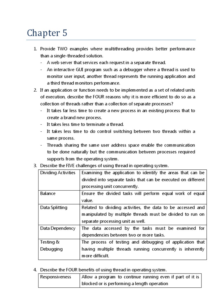 Operating System Fundamentals | PDF | Thread (Computing) | Process (Computing)