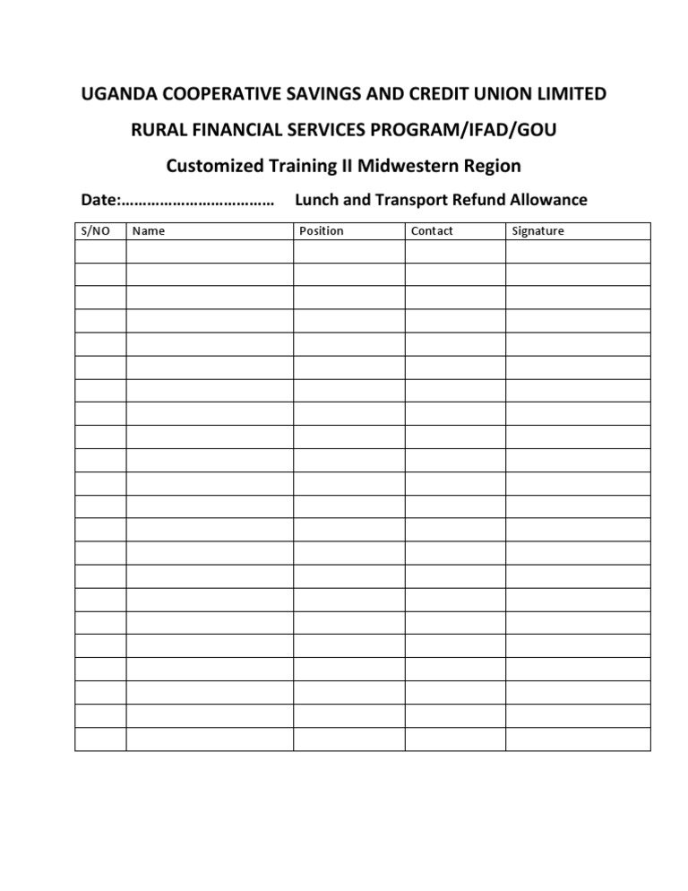 Lunch and Transport Allowance | PDF