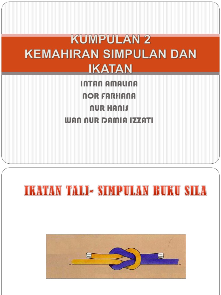 Simpulan Tali Dan Ikatan | PDF
