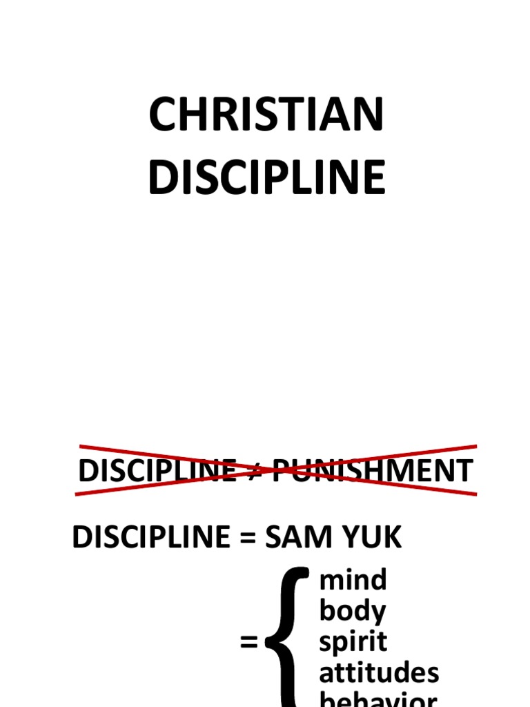 Christian Discipline | PDF