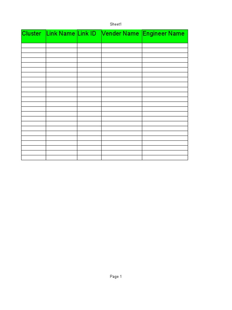 ITP Upgrade Sheet | PDF