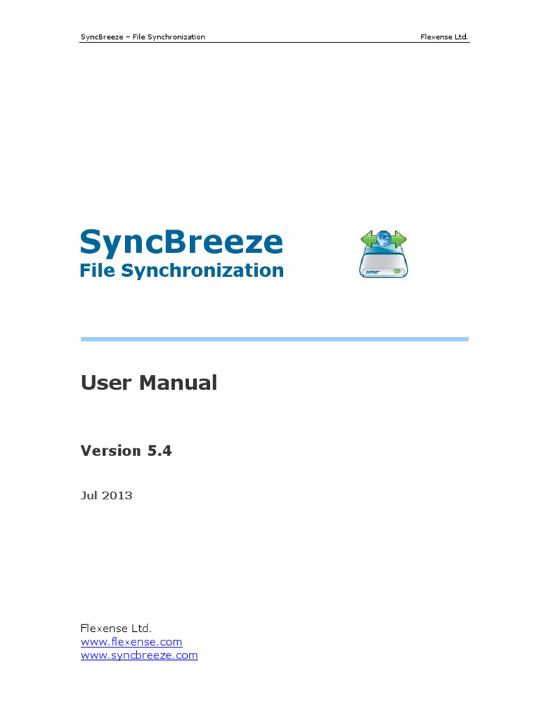 SyncBreeze File Synchronization | PDF | Computer File | Command Line Interface