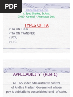 Central Govt TA/DA Rules Overview | PDF