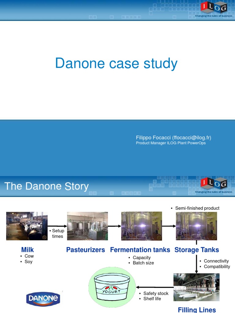Danone Case Study | PDF | Scheduling (Production Processes) | Inventory