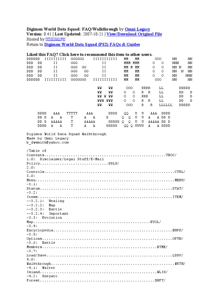 Digimon World Data Squad | PDF | Strategy Guide | Elevator