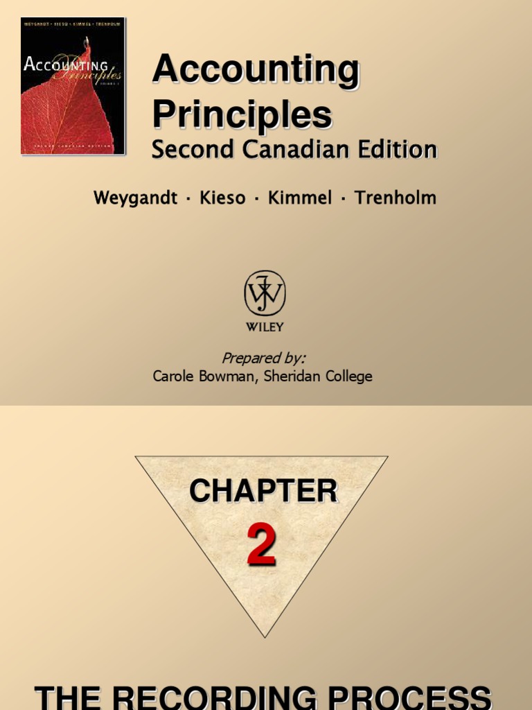 Chapter 2 The Recording Process Pdf Finance Money Management