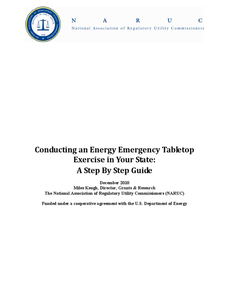Tabletop Step by Step Guide | PDF | Emergency Management | Facilitator