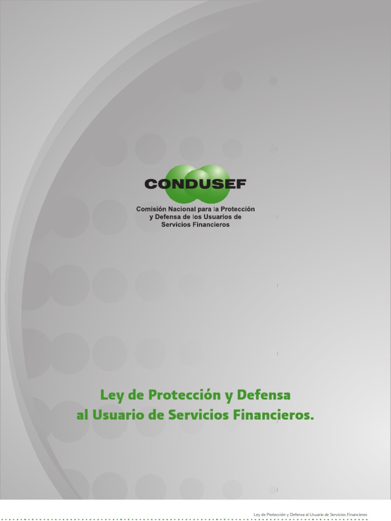 Ley Condusef | PDF | Comisión Europea | Presidentes de los Estados Unidos
