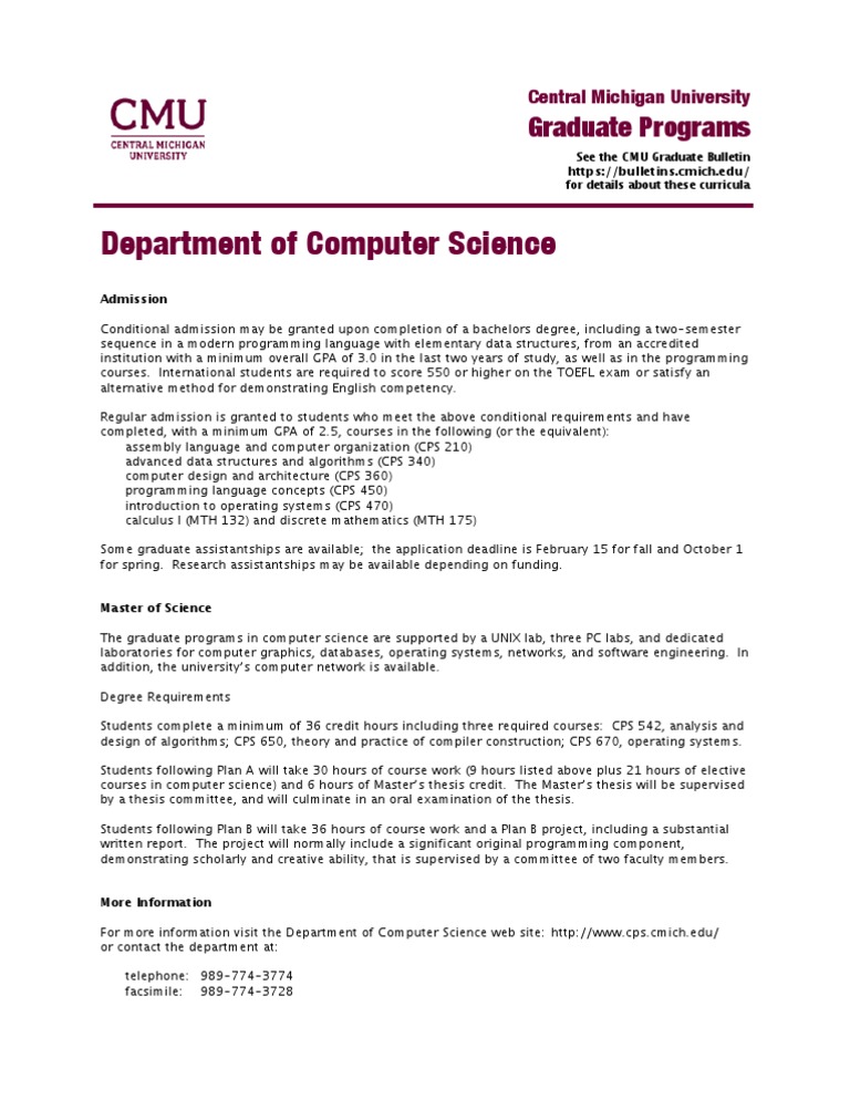 Computer Science - MS | PDF | Thesis | Computer Science