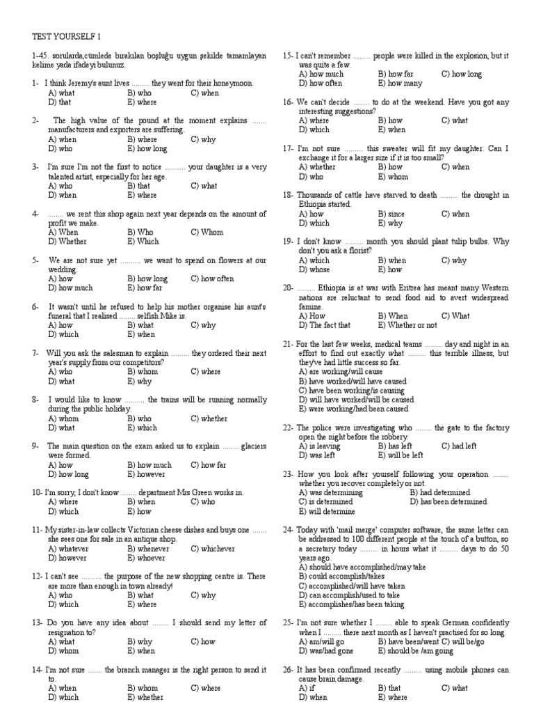 ELS 6 Test Yourself1 | PDF