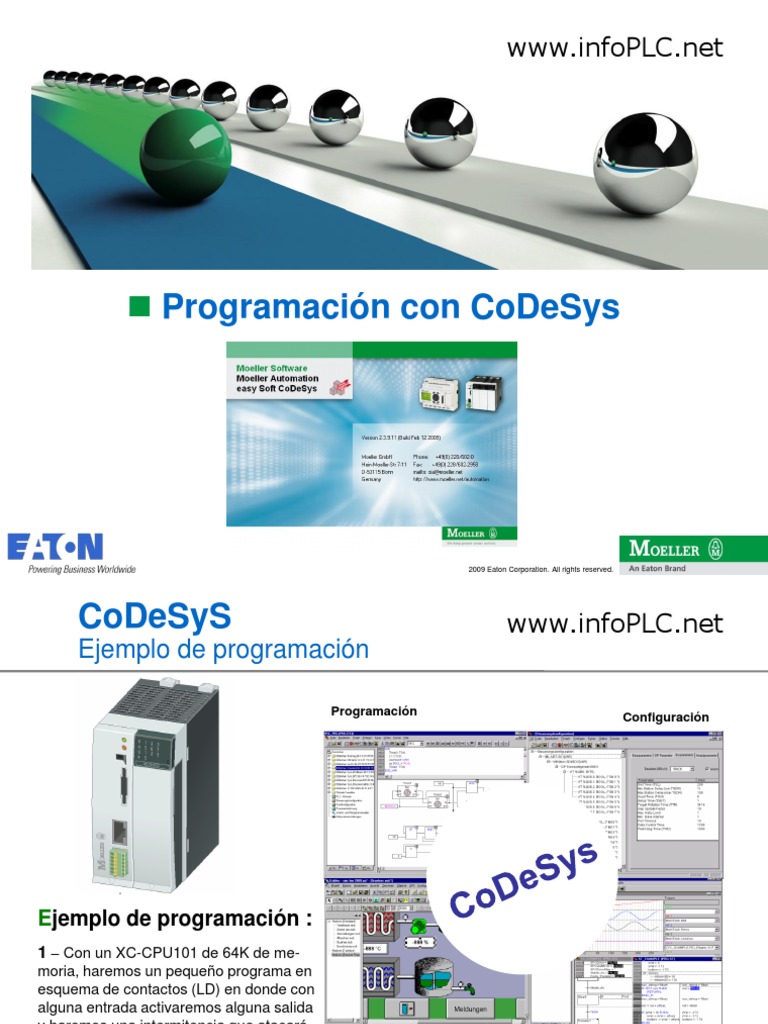 Iniciacion Programacion CoDeSys EATON Moeller | PDF | Ventana ...