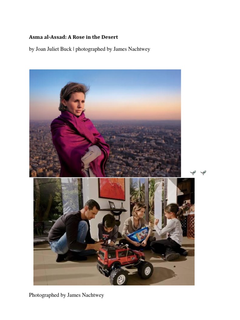 Asma Al Assad A Rose in The Desert - Vogue | PDF | Syria | Bashar Al Assad