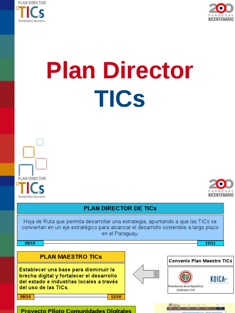 Plan Director TICs para Paraguay | PDF | Gobierno E | Tecnología de ...