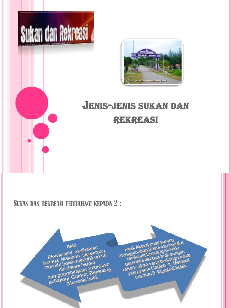 Jenis-Jenis Sukan Dan Rekreasi | PDF