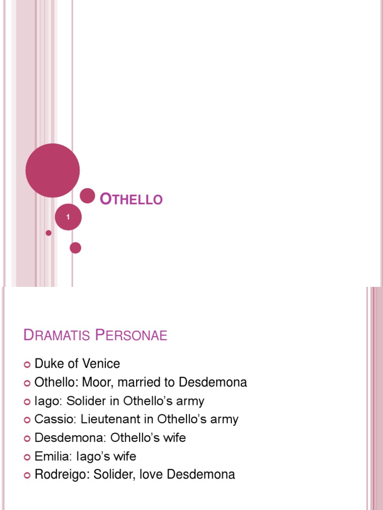 Othello Character Analysis and Themes | PDF | Othello | Iago