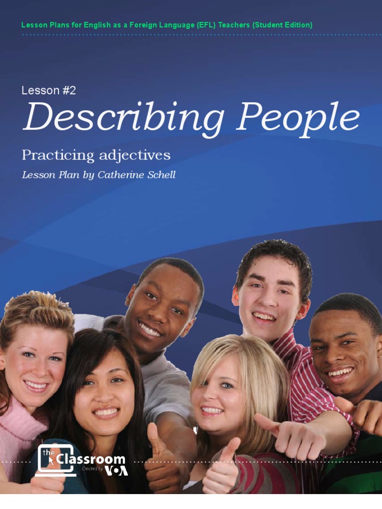 EFL Lesson Plan: Describing People | PDF | Adjective | Noun