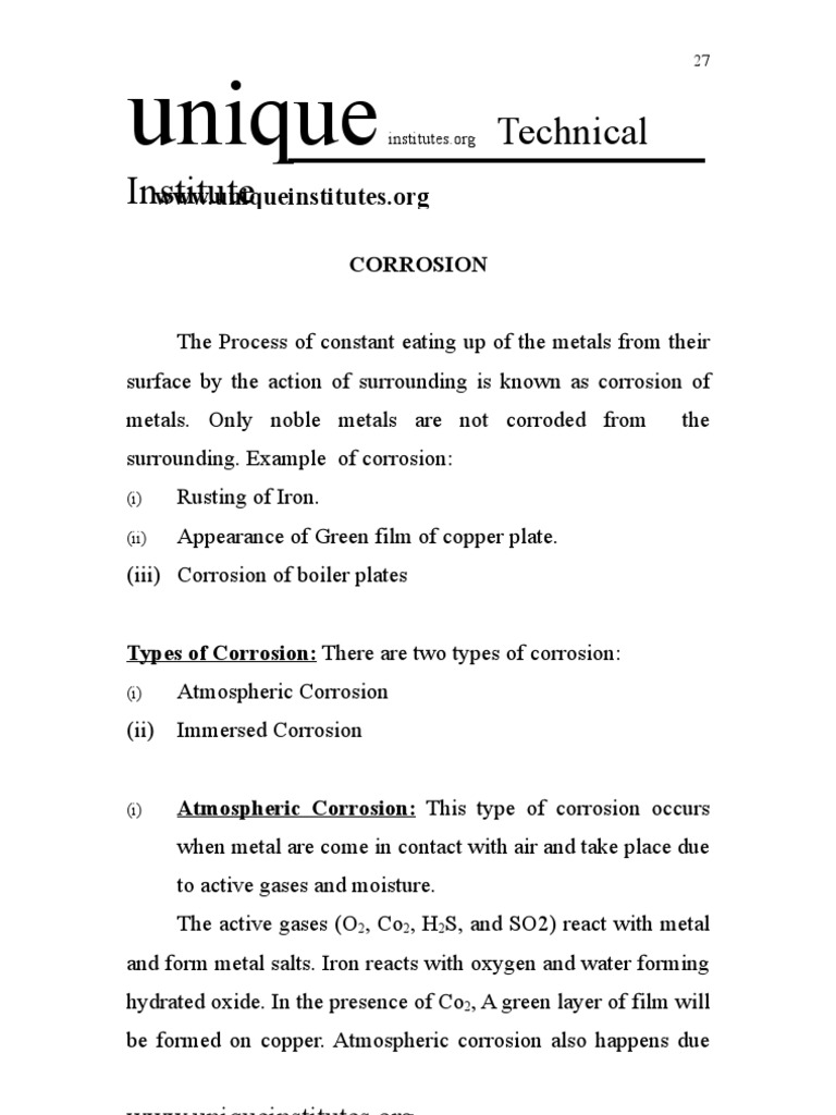 Corrosion 1 | PDF | Corrosion | Lubricant
