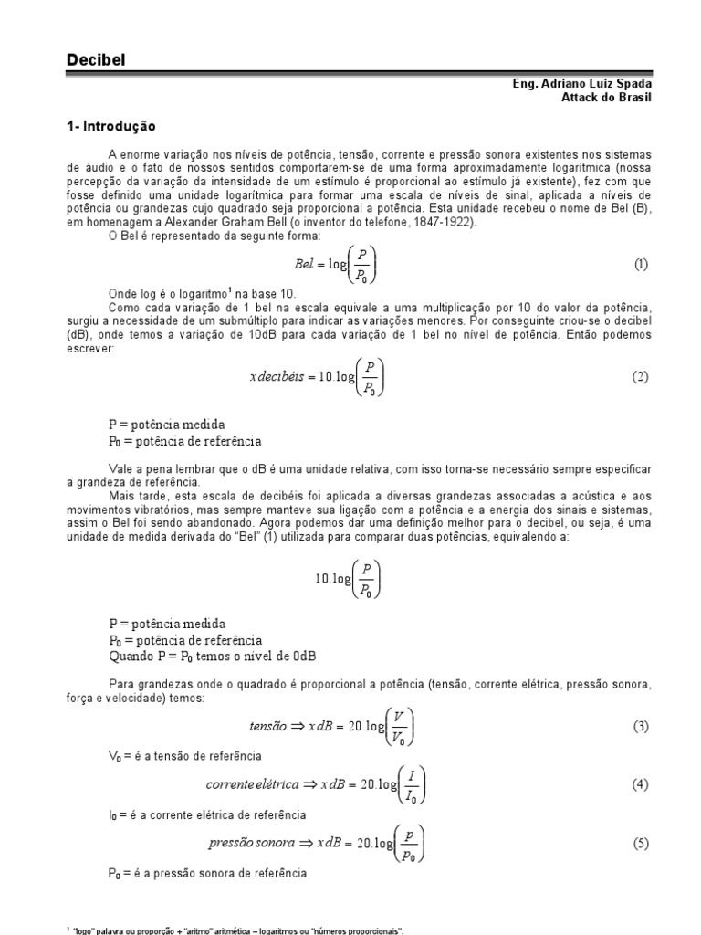 Attack Do Brasil - Adriano Luiz Spada - Decibel | PDF | Ciências e ...