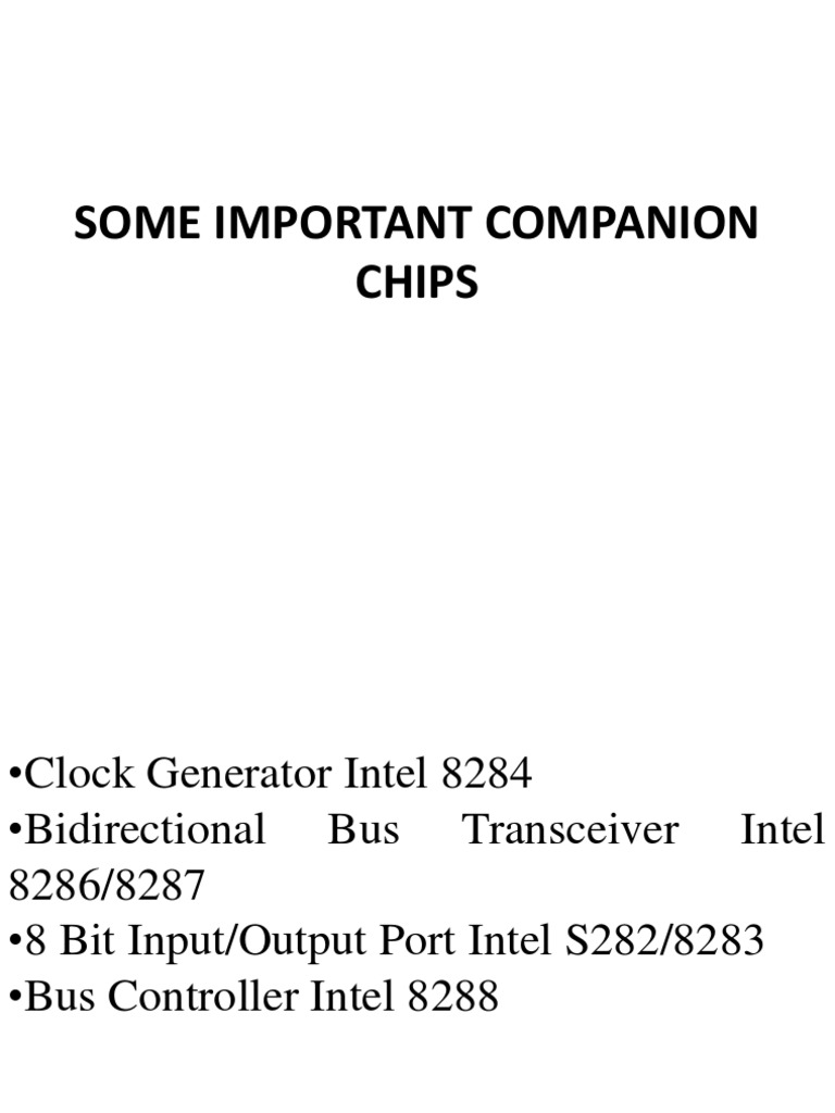 Companion Chips | PDF | Home & Garden | Computers