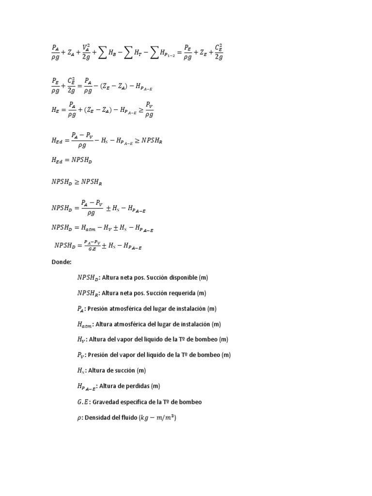 Formulas Turbo | PDF