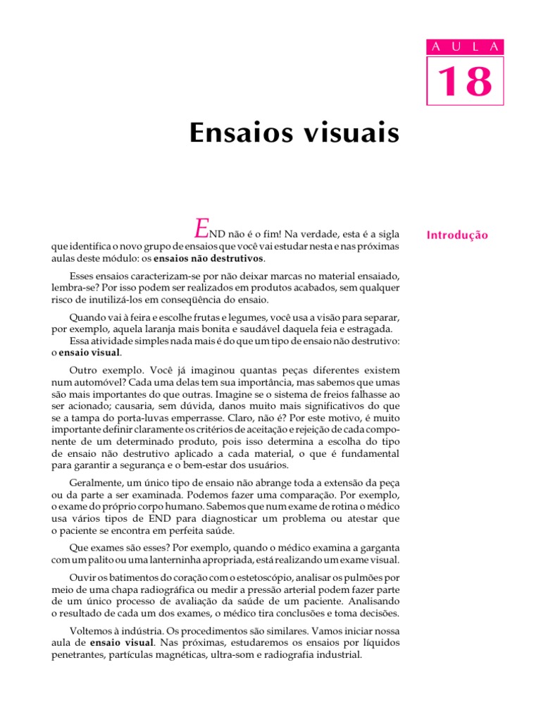 Ensaio Visual - Telecurso | PDF